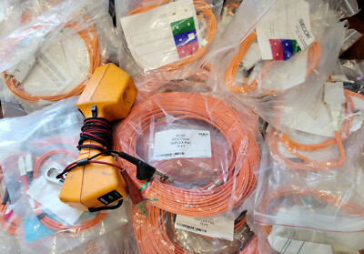 40+ Piece Group of Fiber Optic Cables & Harris TS22A 62.5 125um Siecor ...
