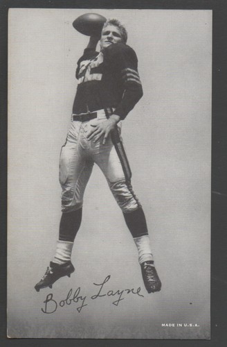 1948 Exhibit Football Card #27 Bobby Layne-Detroit Lions. | eBay