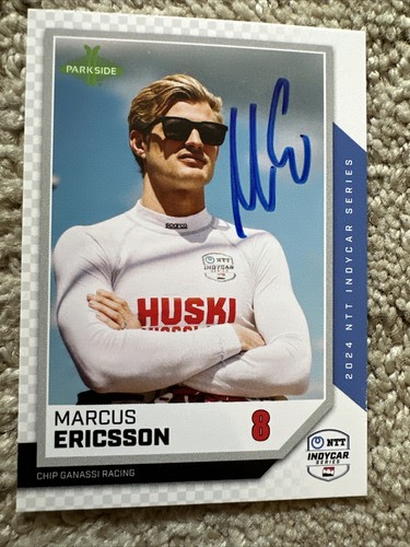 MARCUS ERICSSON SIGNED CARD Autograph ‘24 Parkside Indycar 2022 Indy ...