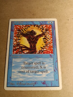 MTG Magic the Gathering English Spell Blast 1993 Unlimited Edition MP Blue | eBay