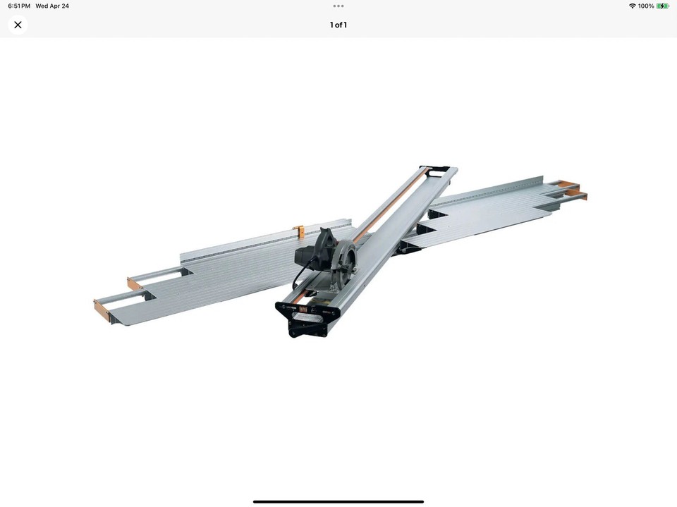 ( REDUCED $300.00 NOW$595.00)TAPCO PRO TRAX MULTI ANGLE SAW TABLE ADJ ...