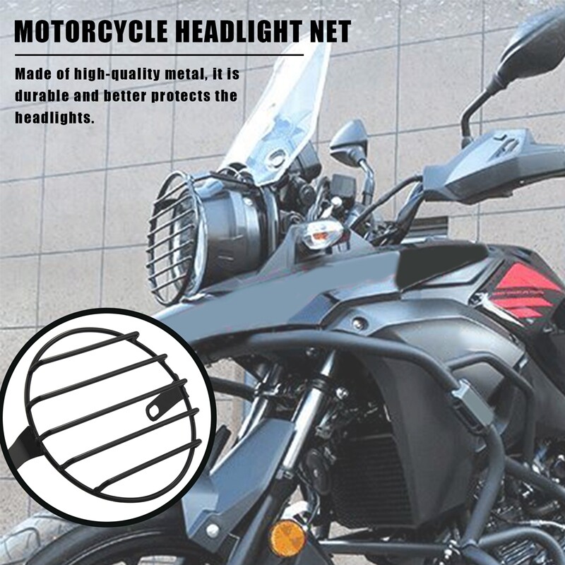 3X(Motorcycle Headlight Cover-7Inch Retro Old School Metal Motorcycle ...