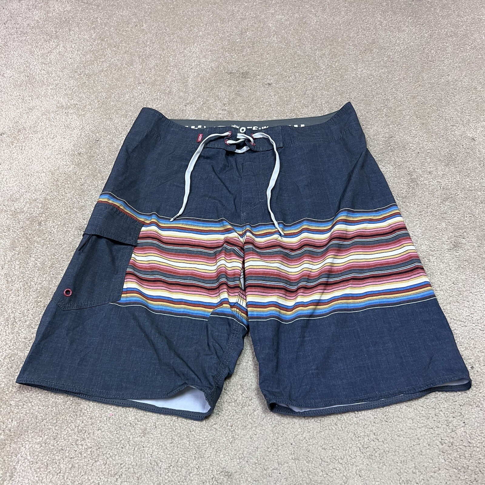 Vans Board Shorts Men’s Multicolored Striped Drawstring Size 32 | eBay