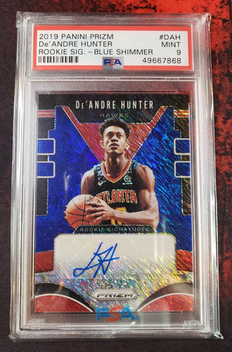 2019-20 Panini Prizm - Rookie Signatures De'Andre Hunter #RS-DAH Blue ...