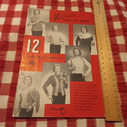 😇 Knitmaster Knitting Machine Twin Set Book Womens 12 Patterns Vintage ...
