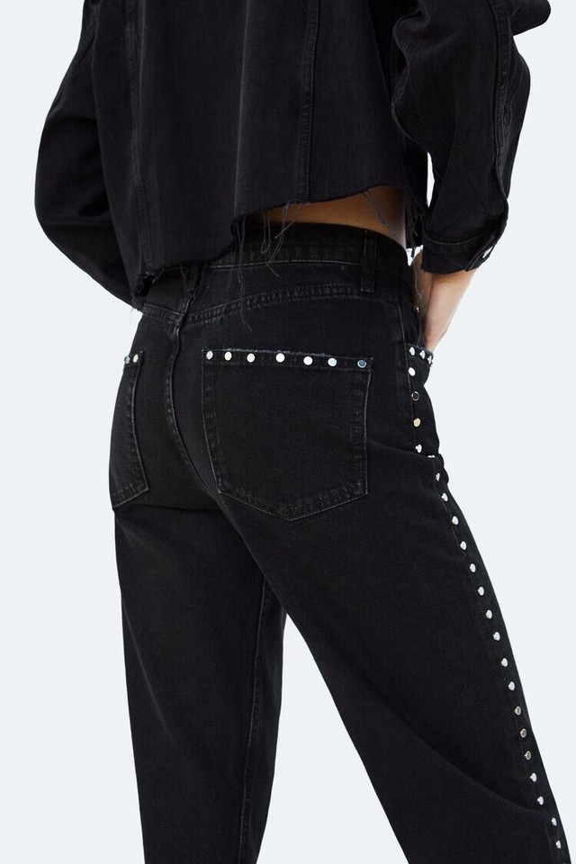ZARA JEANS ZW PREMIUM ROCKY SHADOW BLACK 6840/262 Sz 4 NWT | eBay