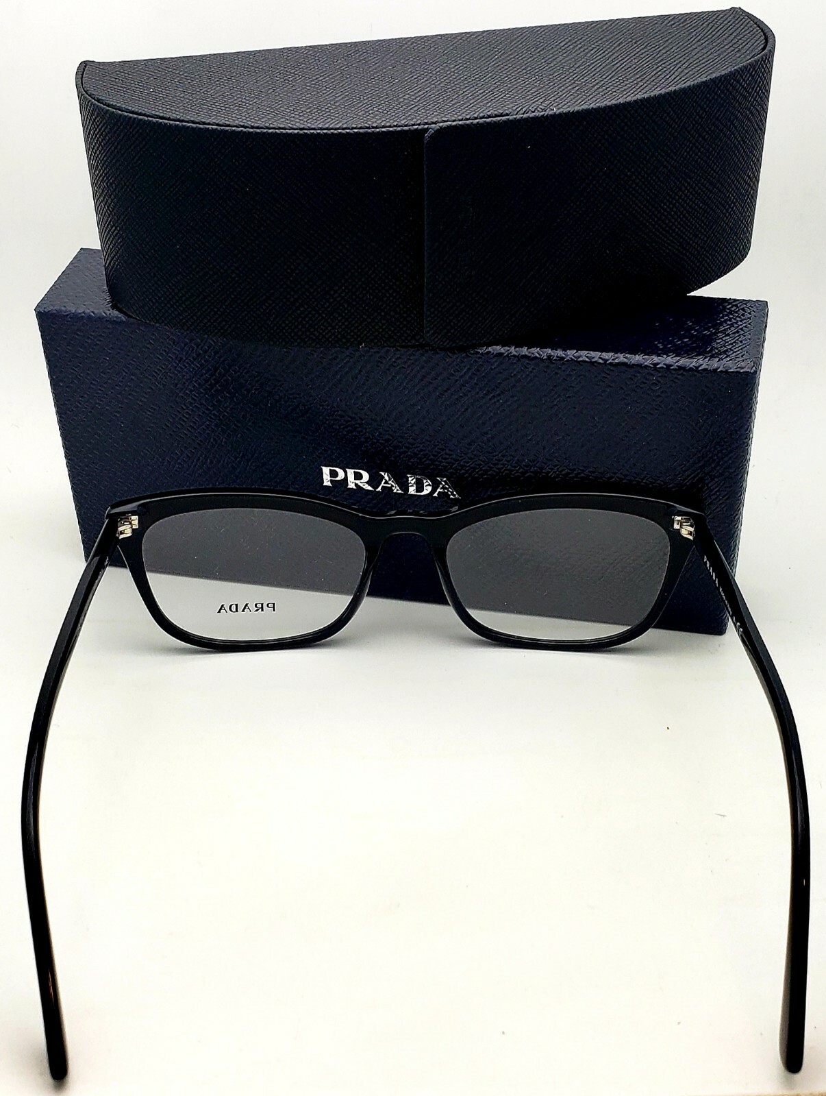 New Rx-able PRADA Eyeglasses VPR 10V 1AB-1O1 54-18 Classic Black Cat ...
