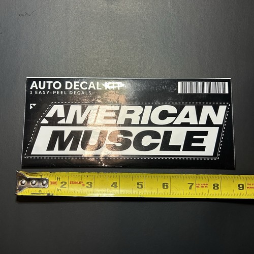 American Muscle Auto Decal Kit - 3 Easy Peel Decals New Black/White | eBay