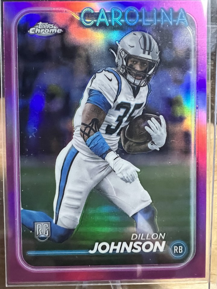 2024 Topps Chrome Football #274 Dillon Johnson SP Magenta Refractor | eBay