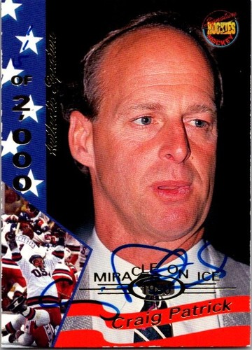 1995 Signature Rookies 1980 Miracle On Ice Set #43 Craig Patrick Auto /2000 | eBay