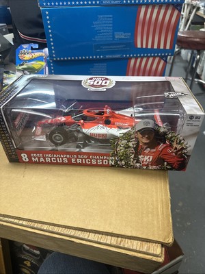 Marcus Ericsson signed 2022 Indy 500 Winner #8 Honda 1/18 Greenlight ...