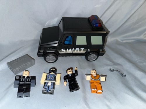 TM & Roblox-Toy Set Lot-Jail Break Figures- SWAT Jeep- handcuffs ...