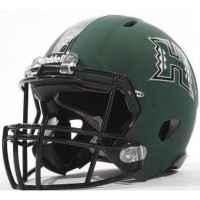 Hawaii Warriors Helmet Riddell Replica Mini Speed Style Matte Green ...