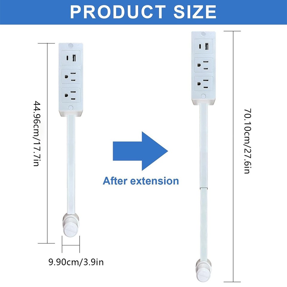 Electrical Outlet Expander Power Socket Rotating Extender Sofas ...