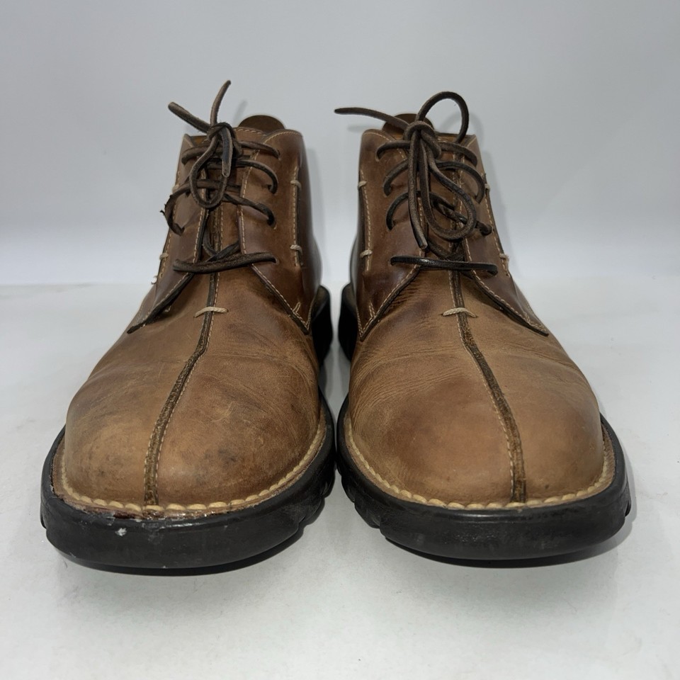 HS Trask Boots Men’s Sz 9M Brown Leather Lace Ups Chukka Brazil | eBay