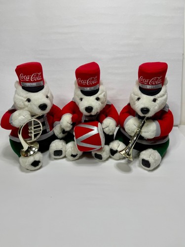Vintage Coca Cola Christmas Polar Bear Marching Band - Interactive RARE ...