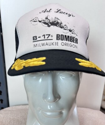 Art Lacey's B-17 Bomber Plane Snap Back Cap Hat scrambled eggs | eBay