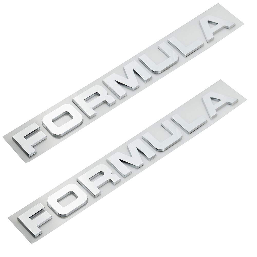 2x New Formula Emblem 3D Letter Chrome Boat Badge Logo Nameplate 1.33 ...
