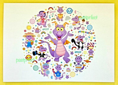 Disney Figment Imagination 5x7 Art Card Postcard Maruyama Epcot ...