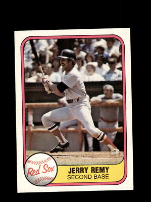 Boston Red Sox Jerry Remy #238 Fleer Baseball Near Mint or Better top ...