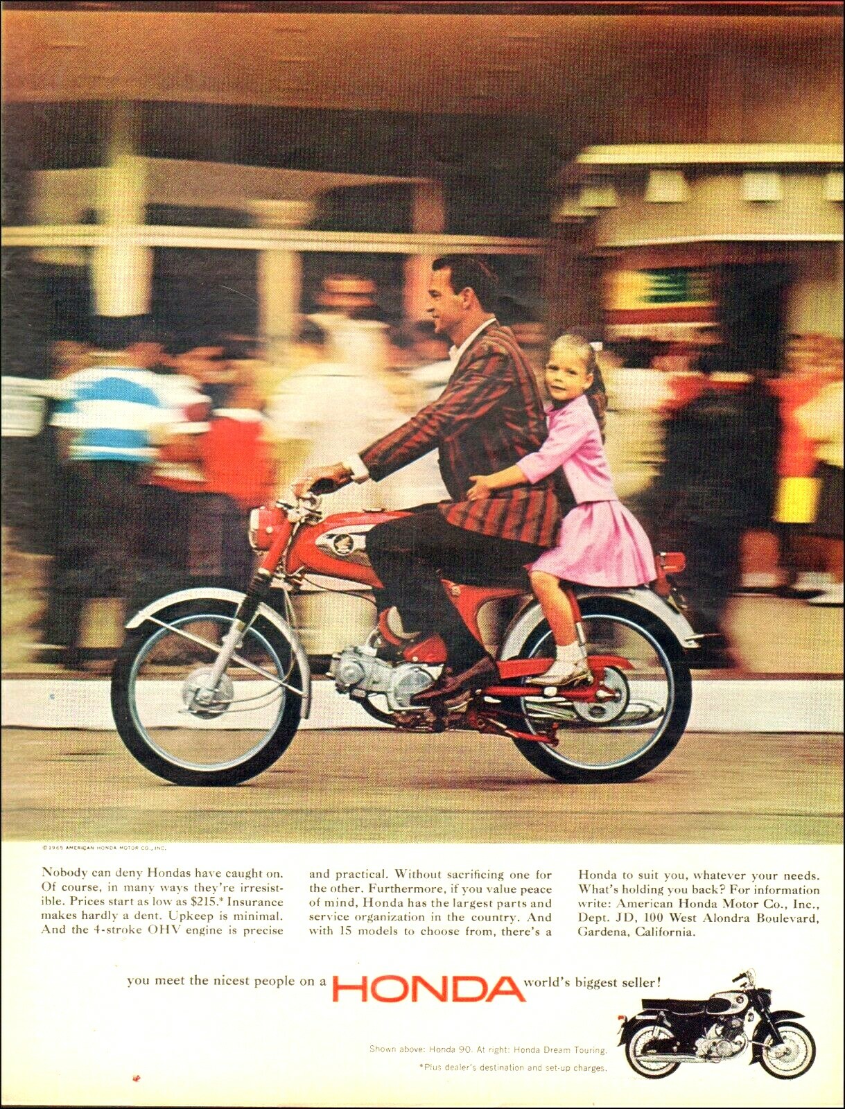 Vintage Honda Motorcycle Ads