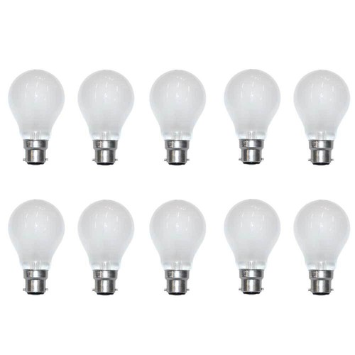 10 x GE Light Bulb A55 100W B22 Matte Bulb 1240lm 100 Watt Warm White ...