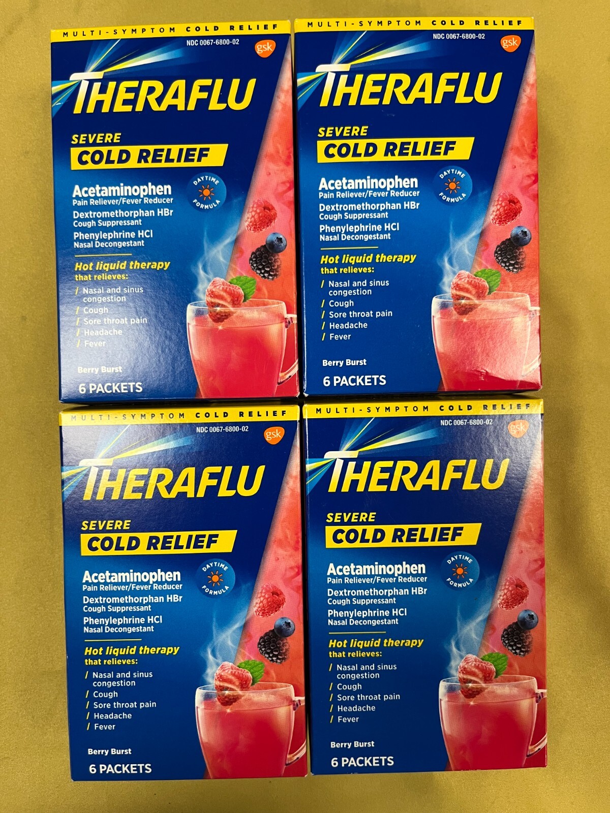 Theraflu Daytime Severe Cold & Cough Powder - 6 Pack for sale online | eBay