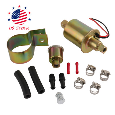 Universal 12V Low Pressure 5-9 PSI Electric Fuel Pump Installation Kit ...