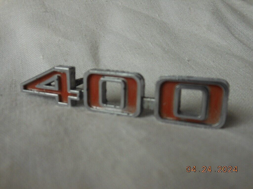 1970's Era GM Pontiac 400 Emblem 342118 | eBay