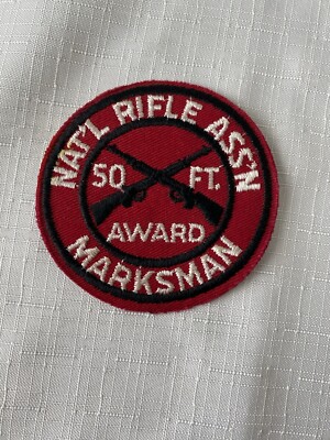 Vintage NRA American Rifleman Marksman Patch | eBay