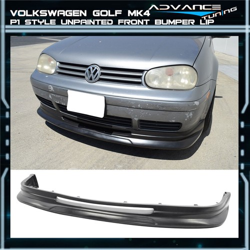 Fits 99-04 Volkswagen Golf Mk4 MKIV P1 Unpainted Front Bumper Lip ...