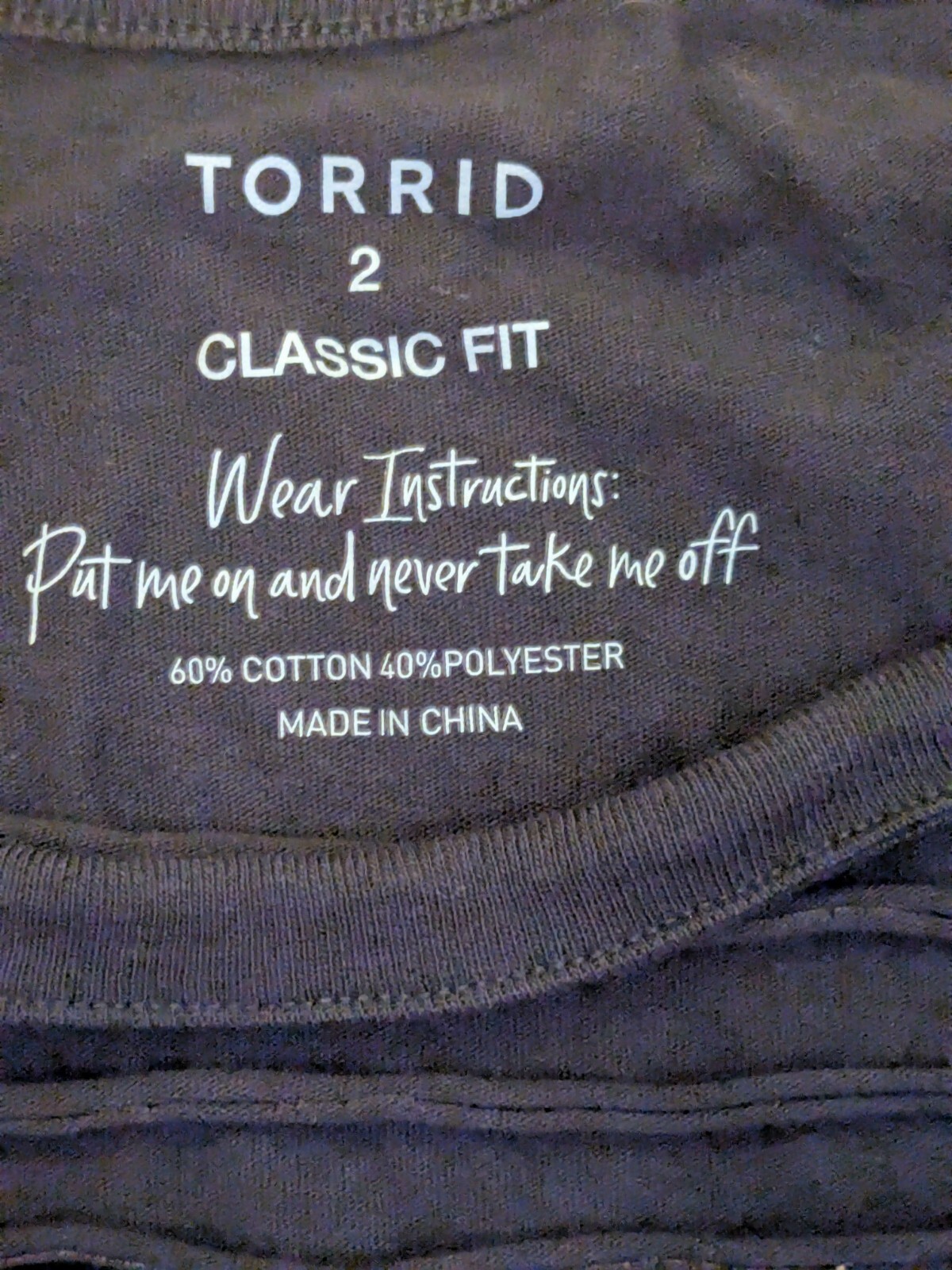 2 Torrid Classic Fit Roses Slashed Cotton Long Sleeve Tee Shirt Top 2X ...