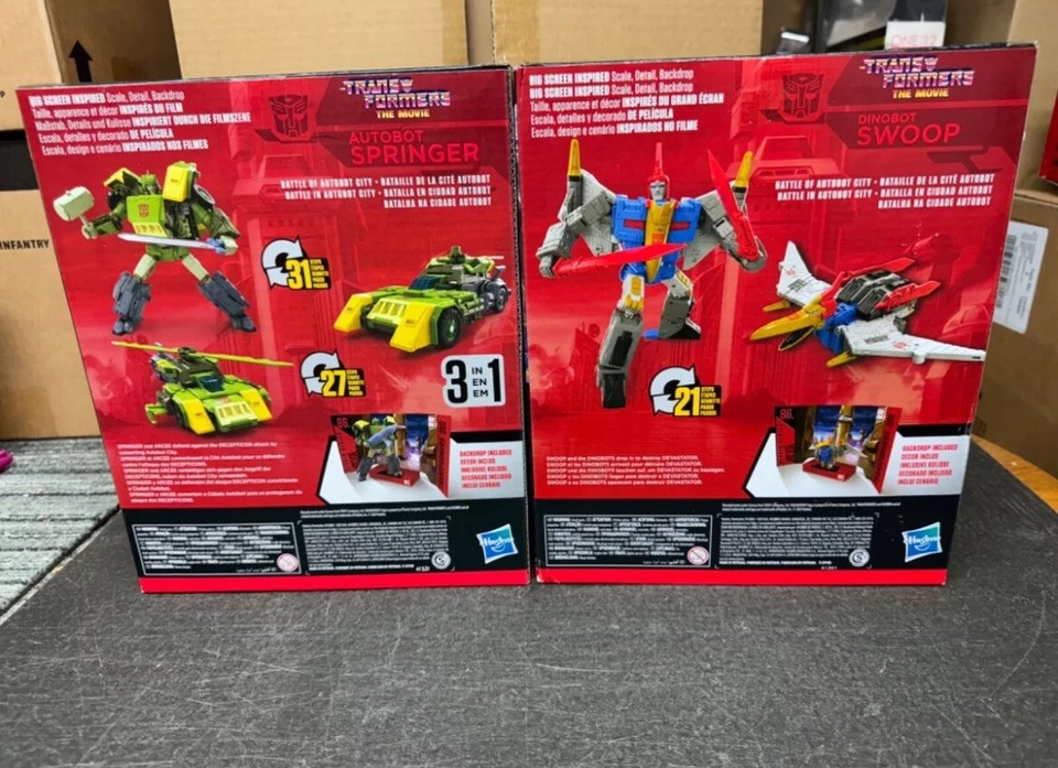 Hasbro Transformers Studio Series 86 SWOOP and SPRINGER | eBay