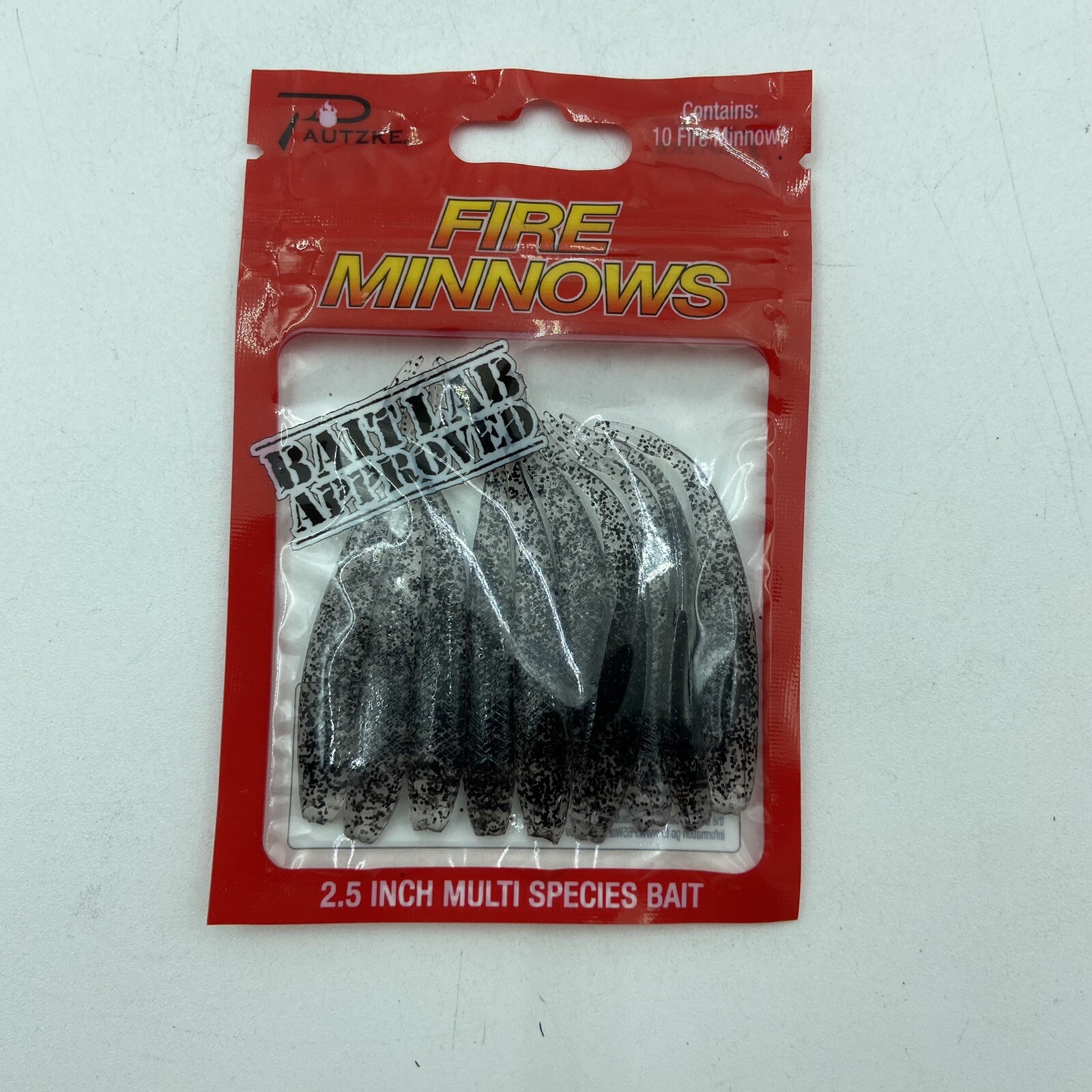 Pautzke Fire Minnows 2.5" 4 Packs Of 10 ct Multicolor Bass Crappie ...