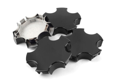 New Pair of Two BLACK Chevrolet CORVETTE C5 Z06 RIM Wheel Center Caps ...