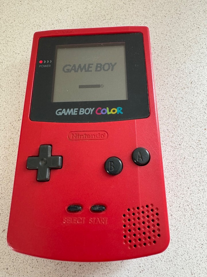 Vintage Nintendo Game Boy Color Handheld System red - CGB-001 Working ...