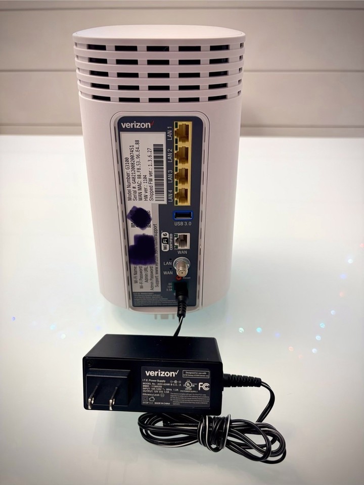 Verizon Fios G3100 MoCA 2.5 Tri-Band HI-SPEED ROUTER w ORIGINAL POWER ...