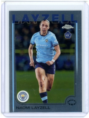 2024-25 TOPPS CHROME UEFA WOMEN'S CHAMPIONS LEAGUE BASE NAOMI LAYZELL ...