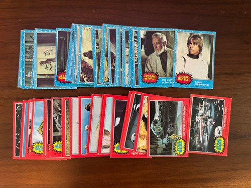 1977 Topps Star Wars Lot of (72) Cards - Luke Skywalker #1 - Blue Red ...