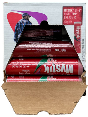 *Display Case* Mystik JT-6 Hi-Temp Multi-Purpose Red #2 Grease; (10 ...