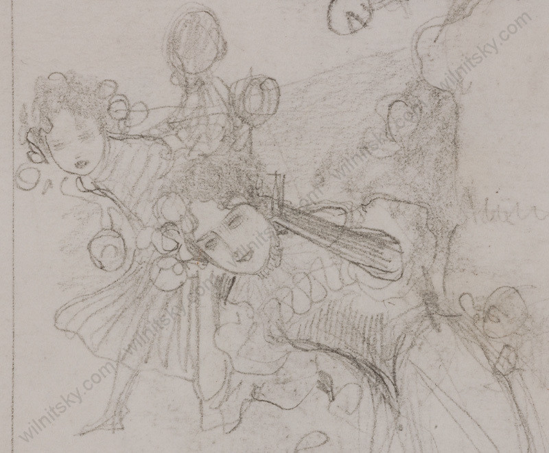 Sergius Hruby (1869-1943) "Art Nouveau Postcard Projects", two drawings ...