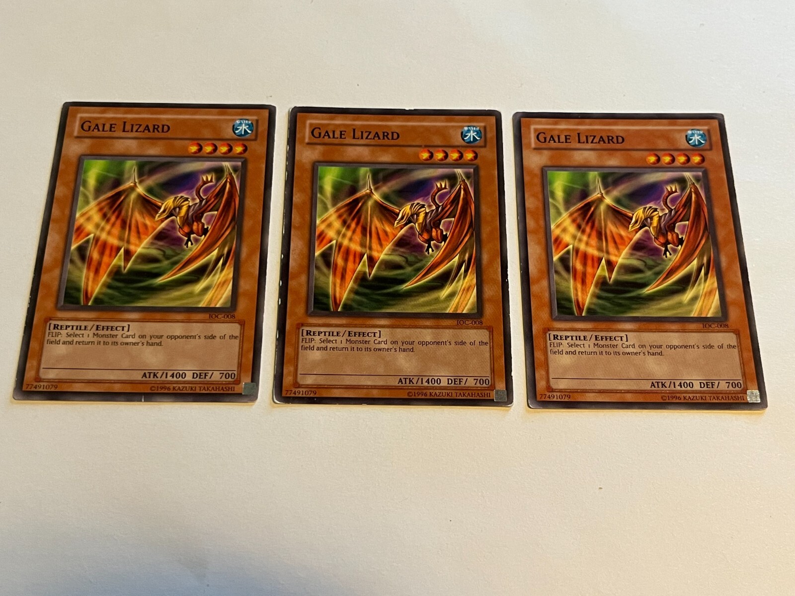 3X Gale Lizard - IOC-008 Yugioh! Yu-Gi-Oh! 3 X3 Playset | eBay