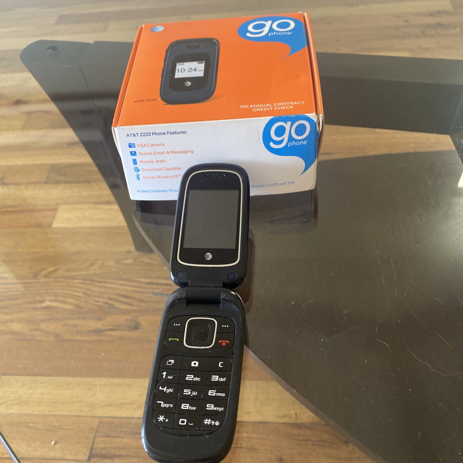 At&T ZTE Z222 Dark Blue Flip Go Phone Not Tested | eBay