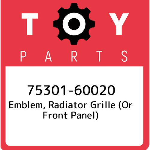 75301-60020 Toyota Emblem, radiator grille (or front panel) 7530160020 ...