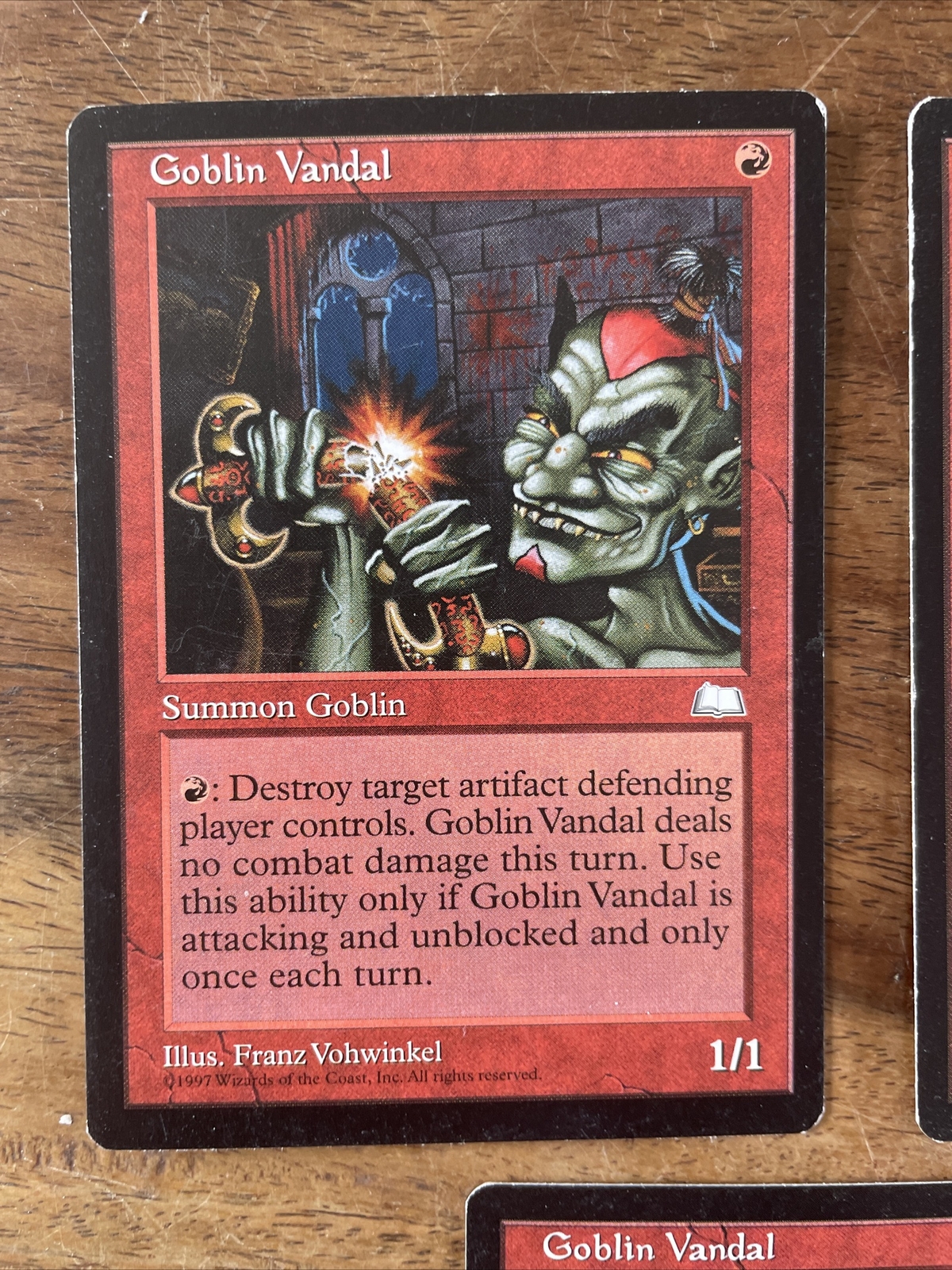 MTG: 1x Goblin Vandal - Weatherlight - Magic Card- Actual Cards | eBay