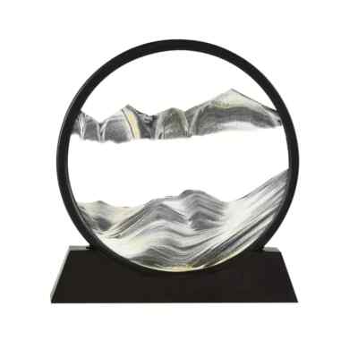 Sand Art by 3D Quicksand Flow Aesthetics Black and White sand | eBay