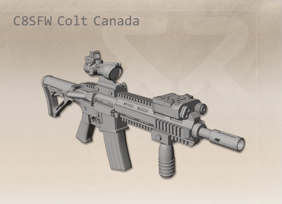 C8SFW Colt Canada L119A2 - 1/35, 1/32, 1/24, 1/18, 1/16 resin model | eBay