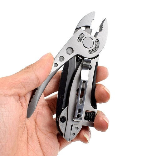 Multi Tool Set Adjustable Wrench Pliers Knife Jaw Screwdriver Foldable ...