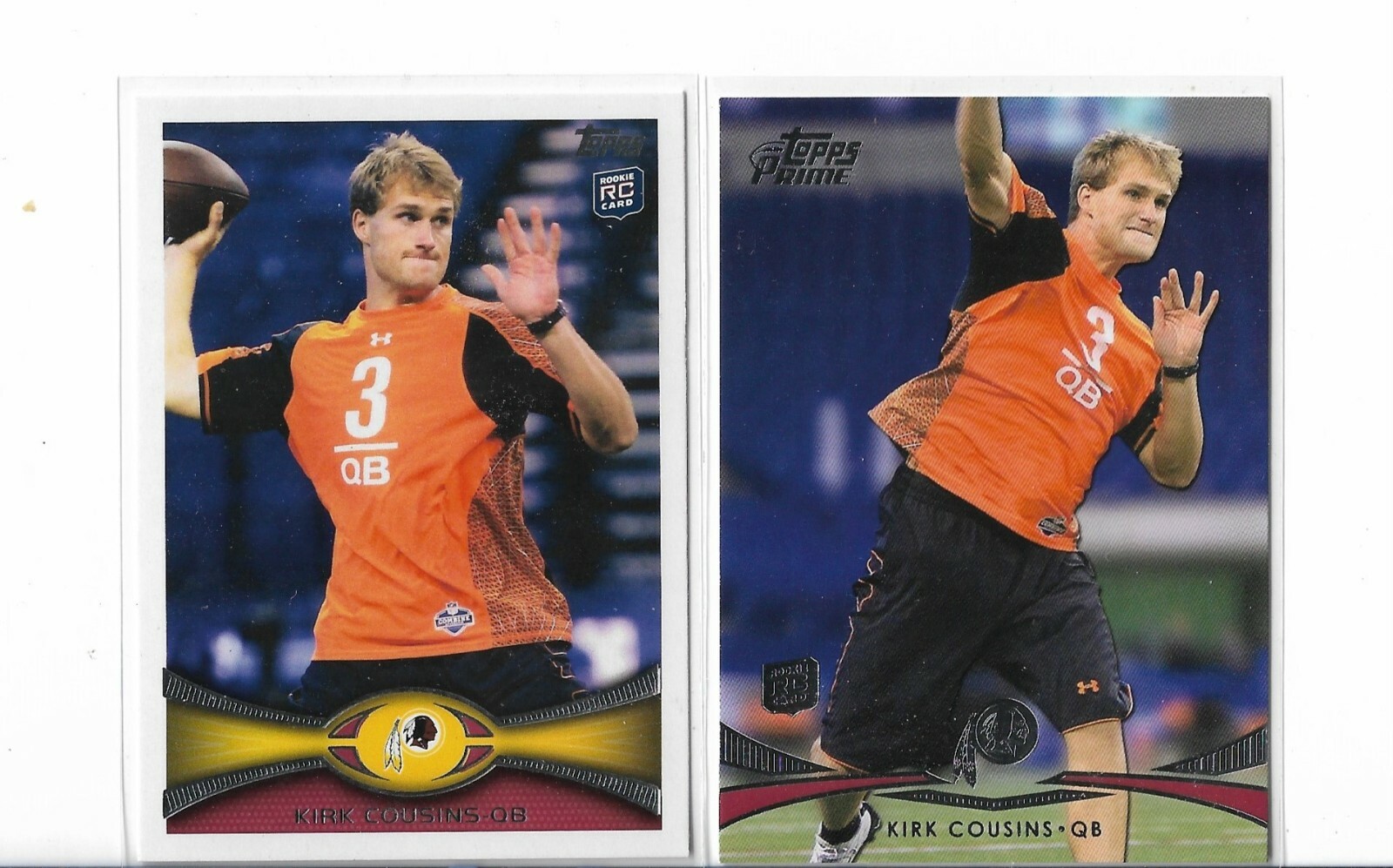 2012 Topps Kirk Cousins RC 3 Card Lot! 2 Prime/ 1 Topps Paper! | eBay