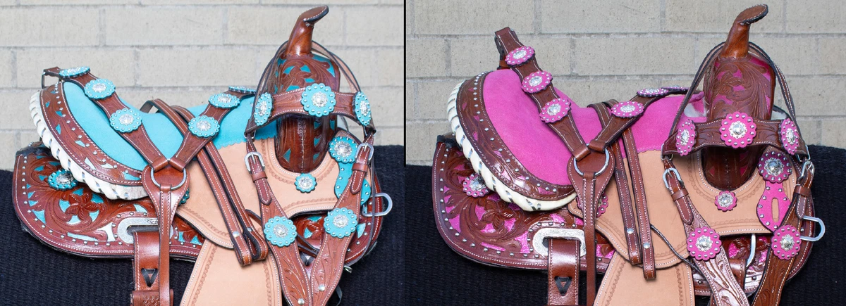 Pink Barrel Racing Saddles